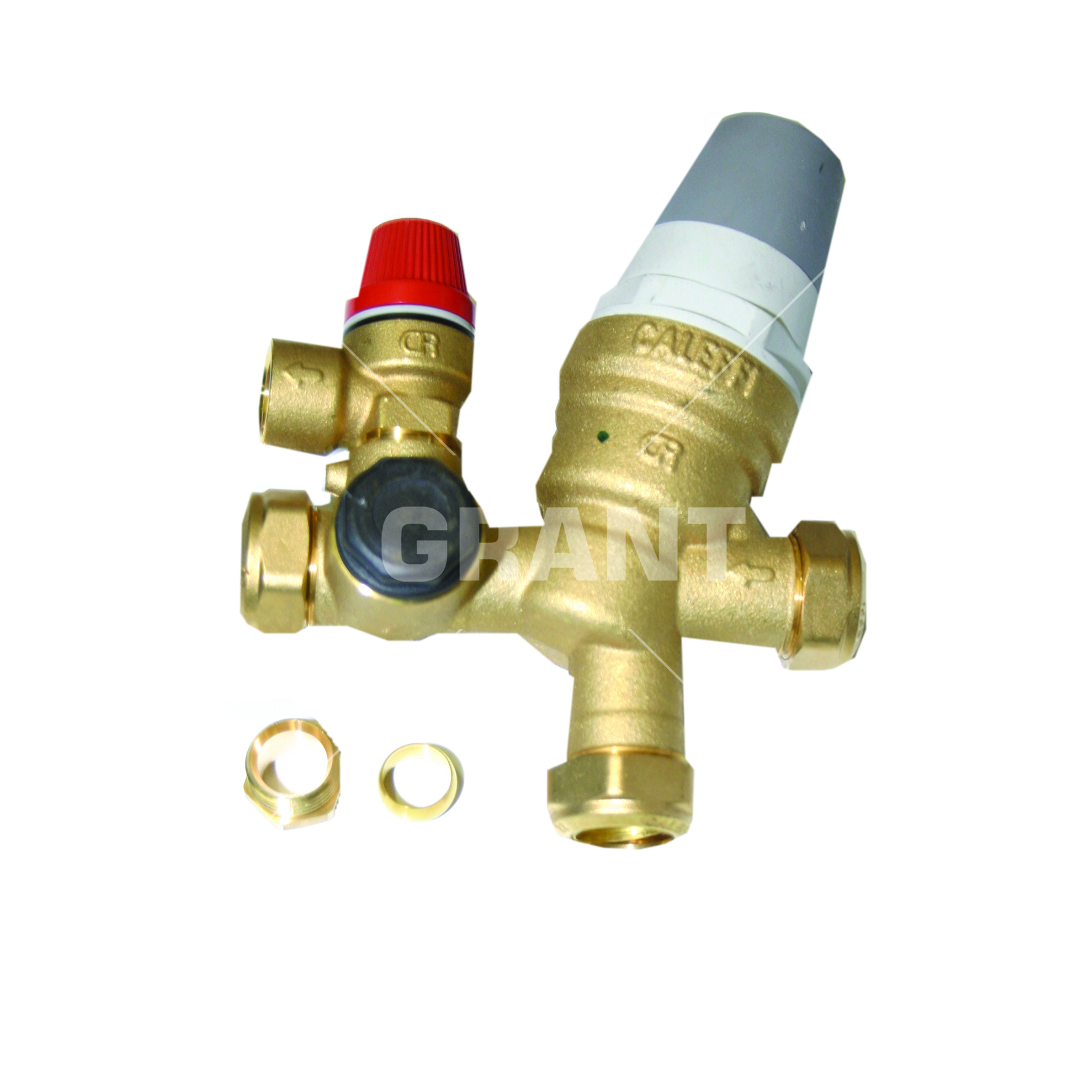 Grant Pressure reducing inlet manifold (22mm) c/w 3 bar PRV and 6 bar ...