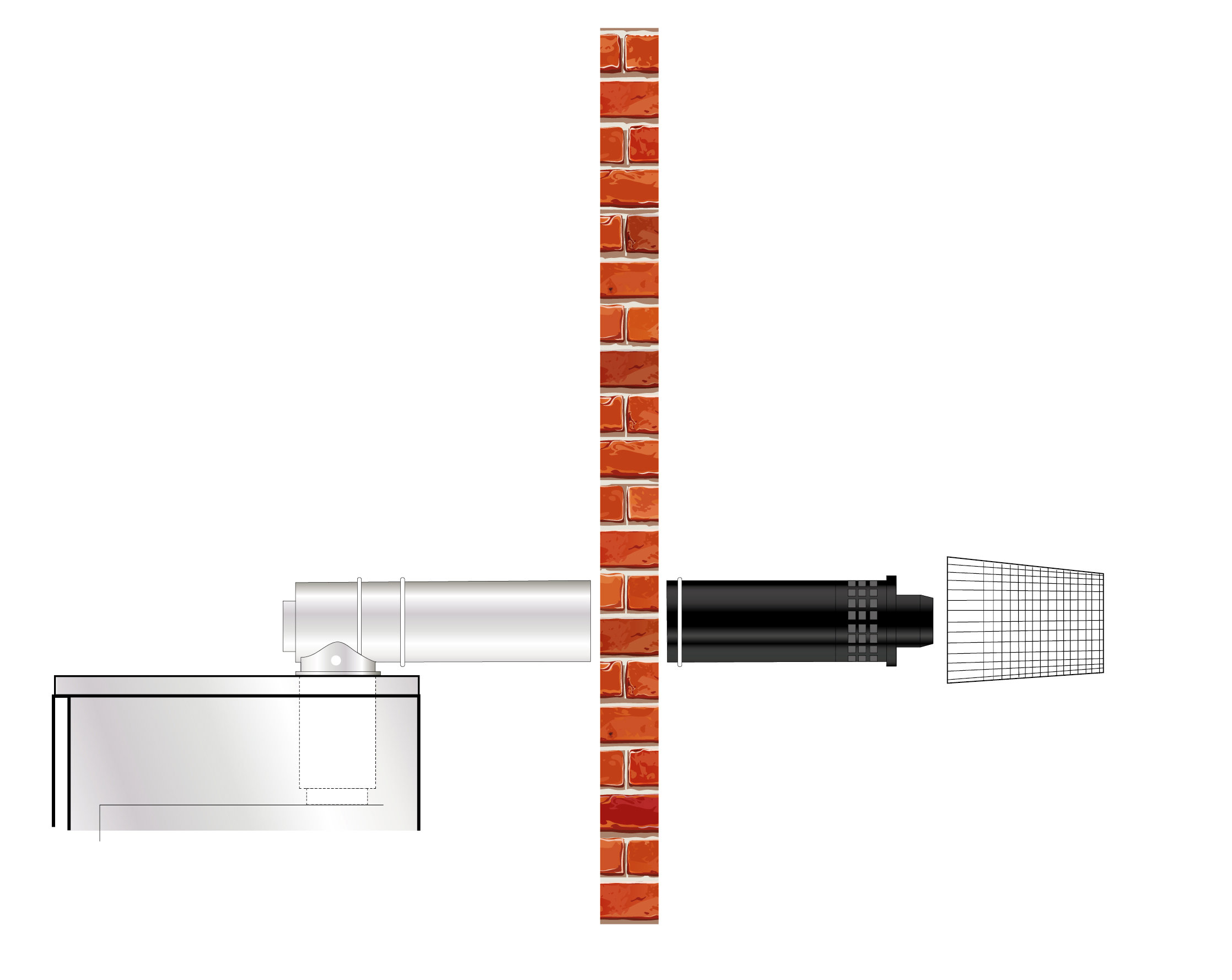 EZ Flues: Internal low level balanced flues (yellow system) | Grant UK